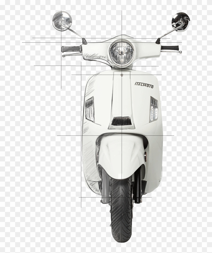 An All - Scooter Front View Png Clipart (#1876538) - PikPng