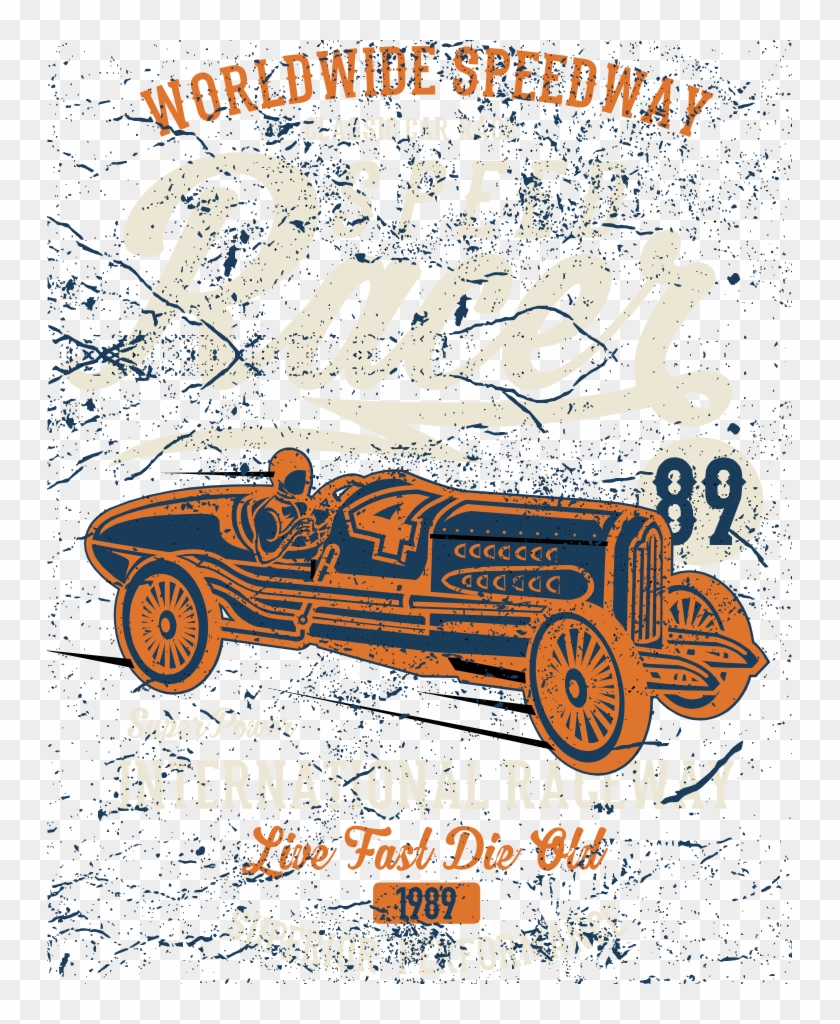 Speed Racer - Antique Car Clipart (#1896846) - PikPng