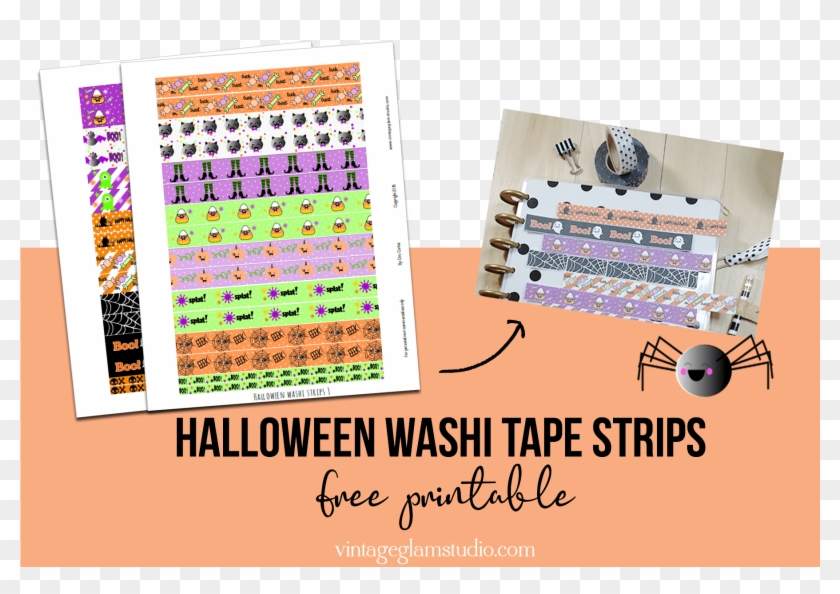 Today, I Am Releasing This Set Of Halloween Washi Tape Clipart ...