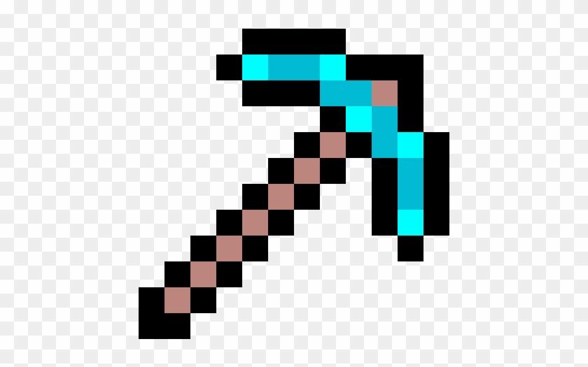 Download Diamond Pickaxe - Minecraft Pickaxe Transparent Background ...