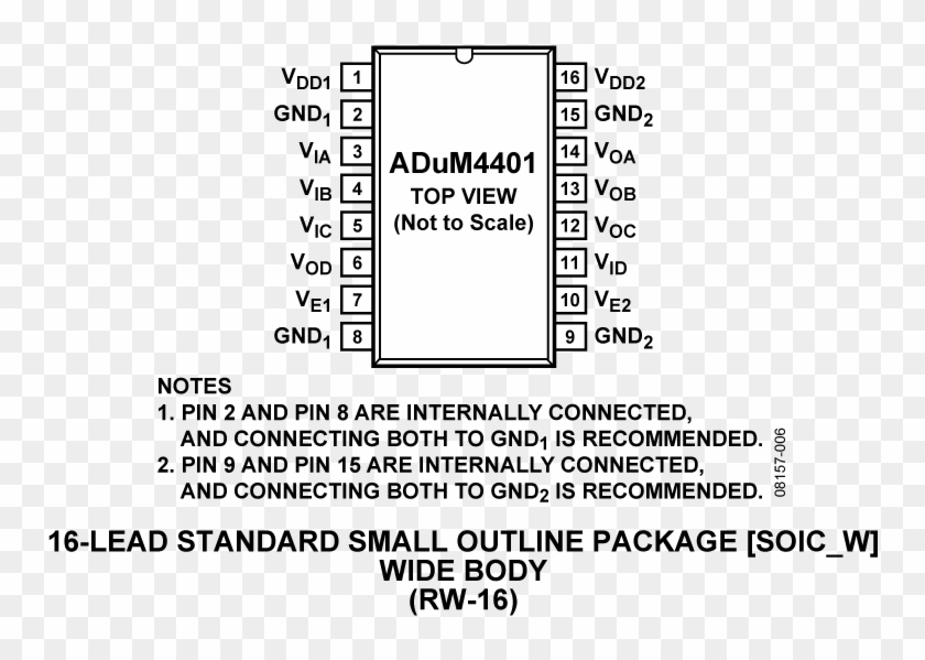Adum4401 Pin Configuration - Pin Clipart (#1983587) - PikPng