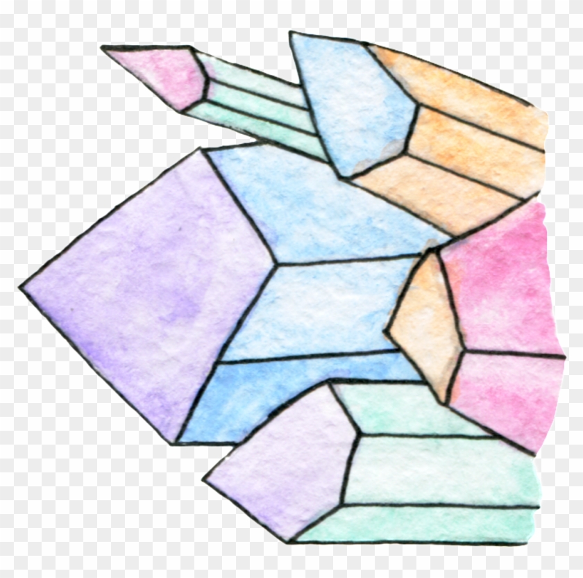 Geometric Solid Column Through Transparent - Creative Arts Clipart ...