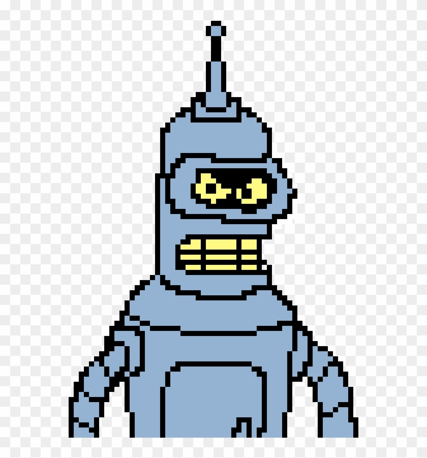 Bender - Bender Pixel Art Clipart (#2037751) - PikPng