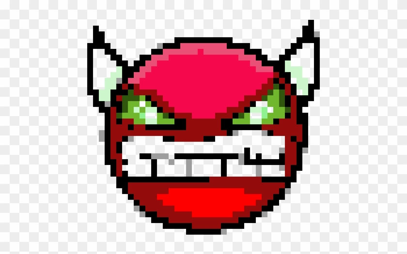 Geometry Dash Demon - Geometry Dash 2.1 Faces Clipart (#2051478) - PikPng