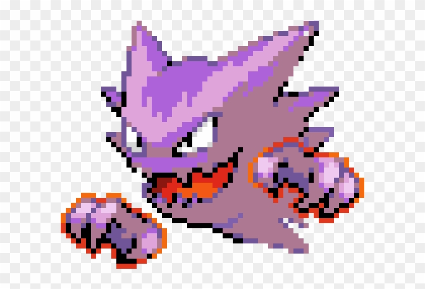 Haunter - Haunter Pokemon 8 Bit Clipart (#2058096) - PikPng