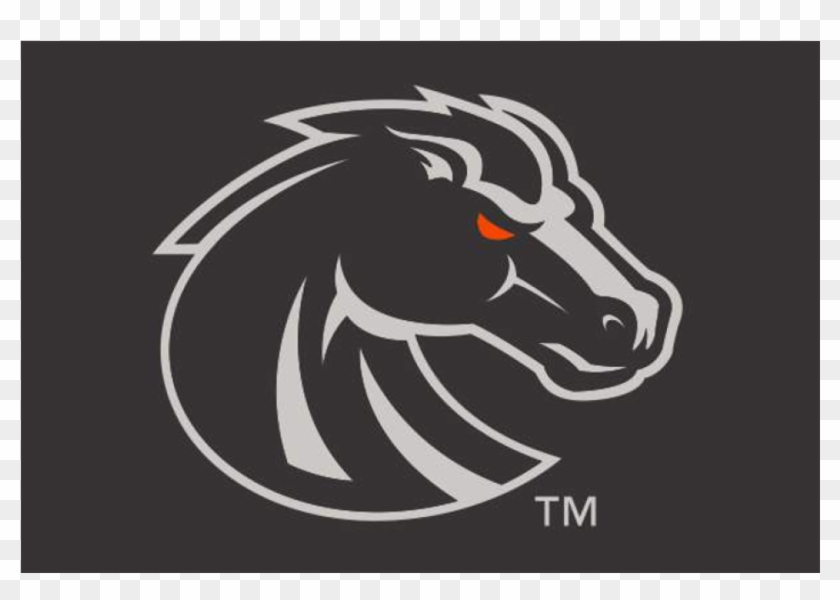 Boise State Broncos Black Car Flag Png Boise State - Black Boise State ...