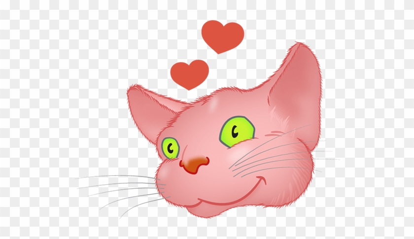 Download Pink Cat Emoji Messages Sticker-8 Clipart Png Download - PikPng