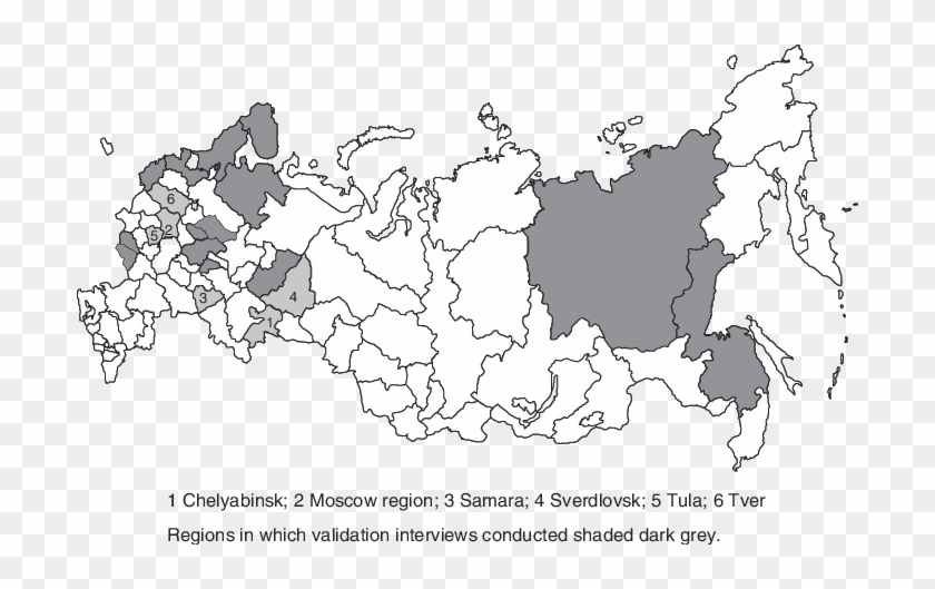 Location Of The Case Study Oblasts In Russia - Tree Clipart (#2203026 ...