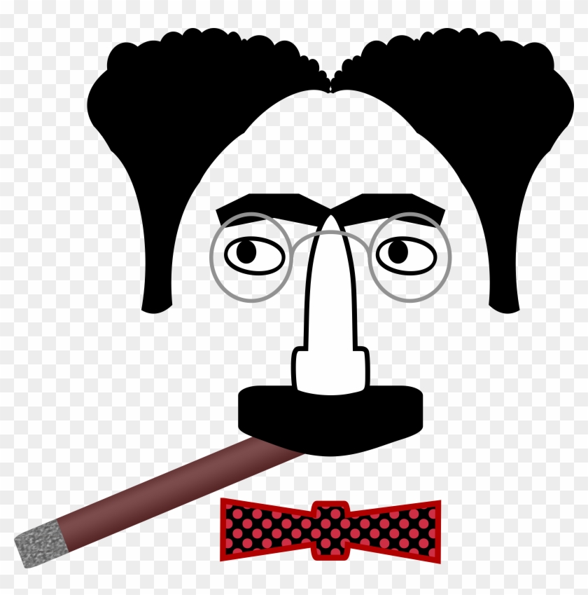 This Free Icons Png Design Of Groucho Marx - Groucho Marx Hair Clipart ...