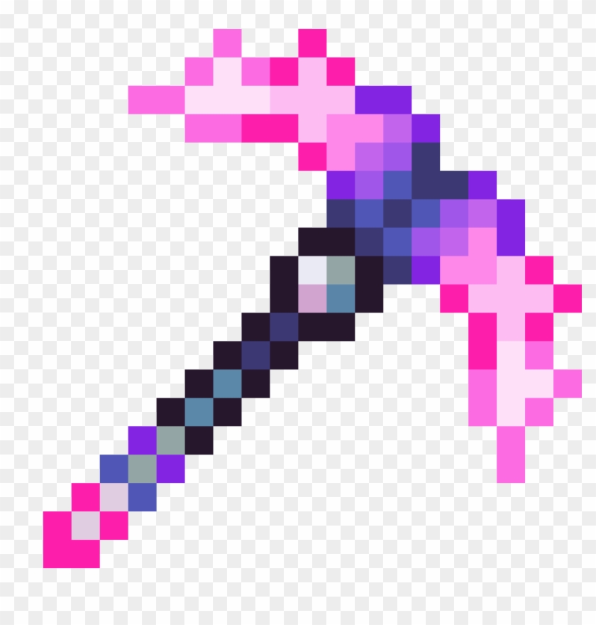 Download Terraria Pickaxe , Png Download - Minecraft Emerald Hoe ...
