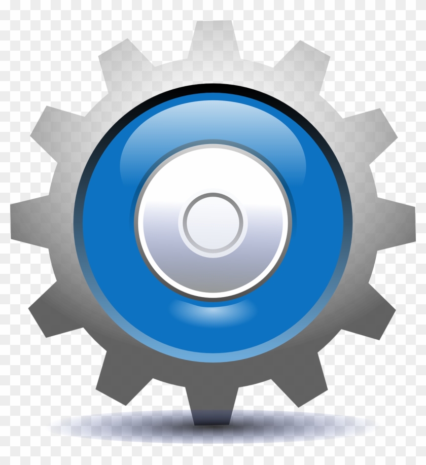 Download Setting Clipart Setting Icon - Blue Setting Button Png ...