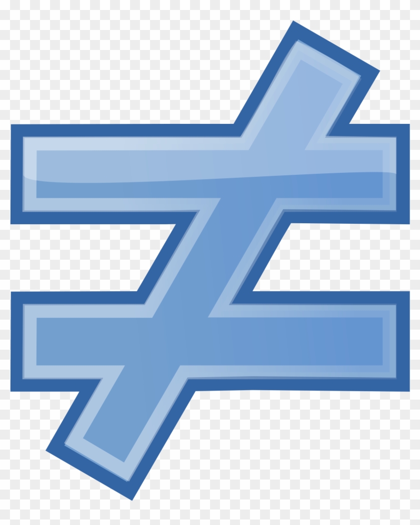 Download Not Equal Sign Png - Not The Same Icon Clipart Png Download ...