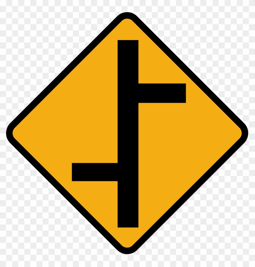 Open - T Traffic Sign Clipart (#230931) - PikPng