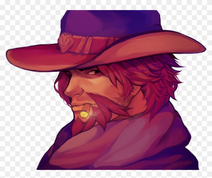Download Mccree Overwatch Portrait - Mccree Transparent Fanart Clipart ...