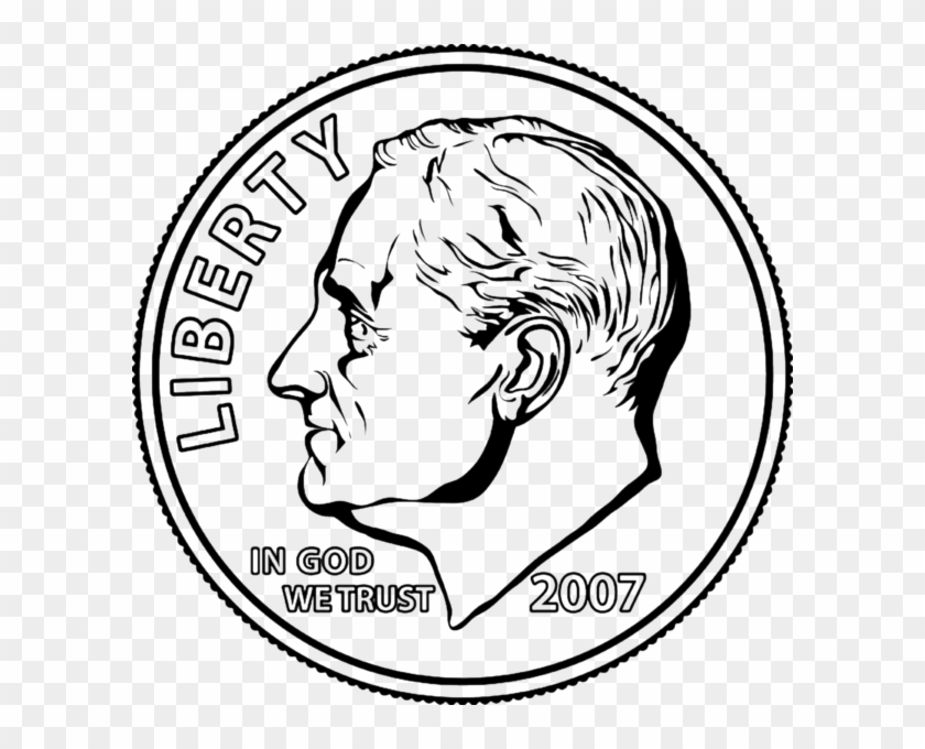 Dime Front Clipart (#2307499) - PikPng