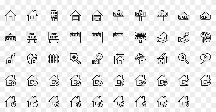Icon Real Estate Clipart (#2315607) - PikPng