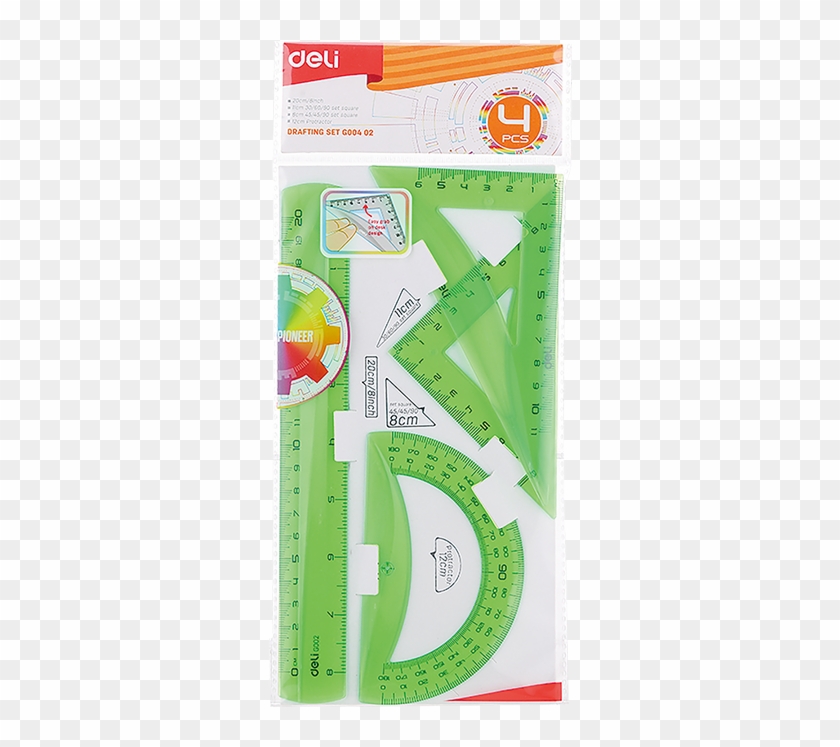 Eg00402 Drafting Set 4pcs Ruler Set Squares Protractor Clipart ...