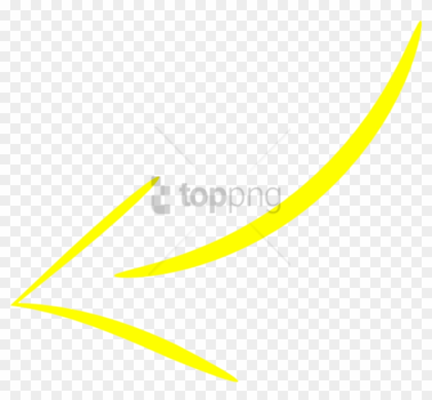 Download Free Png Yellow Curved Arrow Png Image With Transparent ...