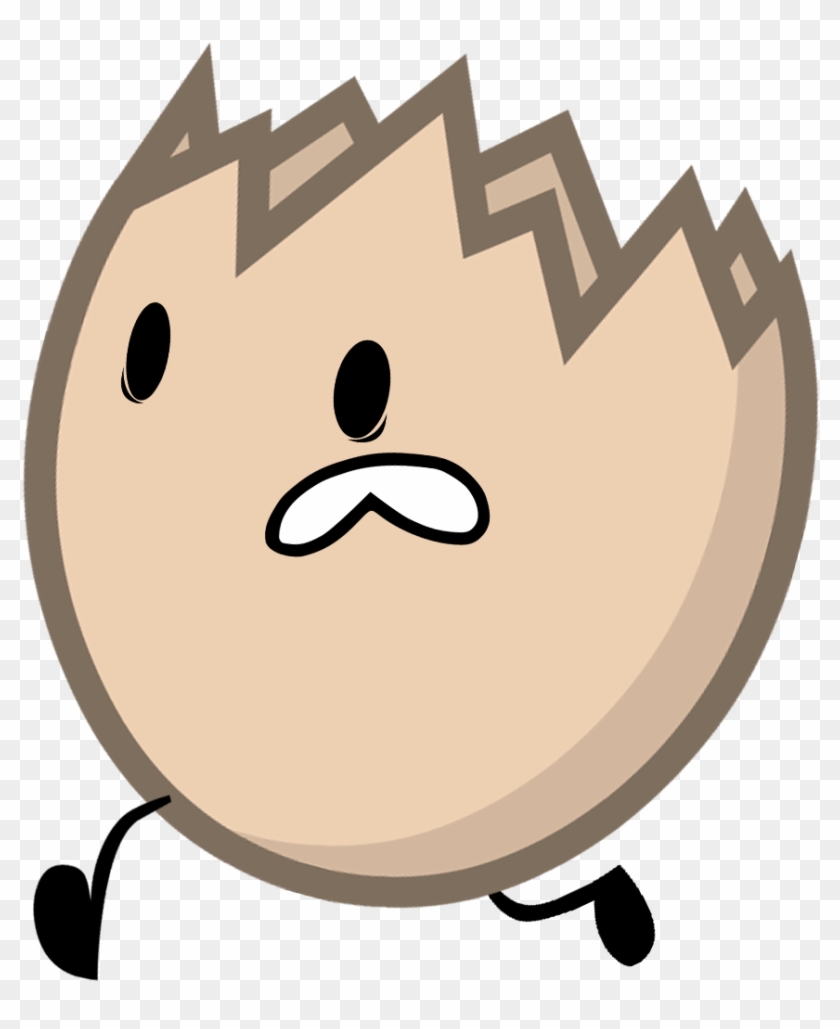 Cracked Egg Clipart - Bfdi Fan Made Characters - Png Download (#2336296 ...