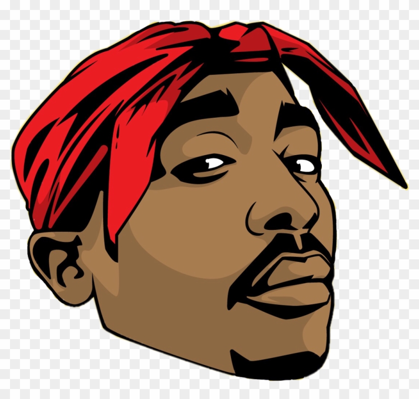 Download Tupac Sticker - Tupac Art Clipart Png Download - PikPng