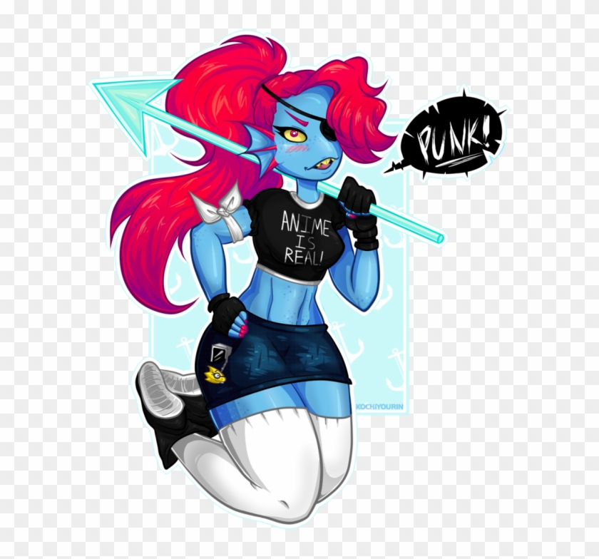 Undyne - Undyne Punk Clipart (#2344429) - PikPng