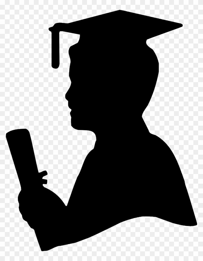 Graduation Boy Freetoedit Sticker Abrar Png Graduation - Silueta De ...