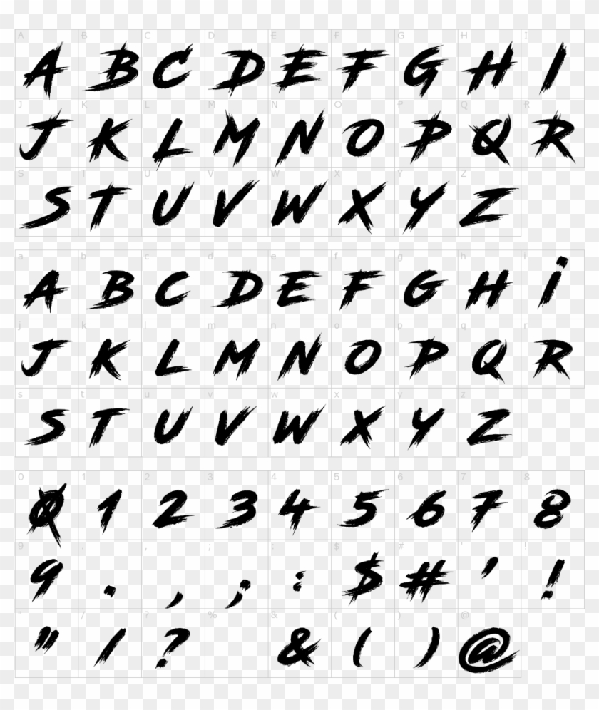 Road Rage Font Clipart (#244949) - PikPng