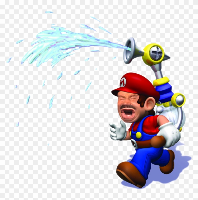 Sticker Super Mario Sunshine Eussou Fludd Jet Flood - Mario Clipart ...