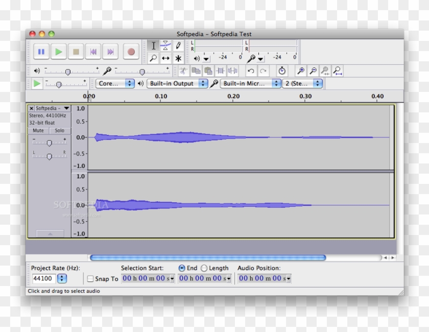 Audacity's Main Window Allows You To Get An Overview - Audio Music Mp3 ...