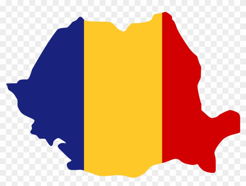 Romania Map Icon - Romania Flag Map Clipart (#2511936) - PikPng