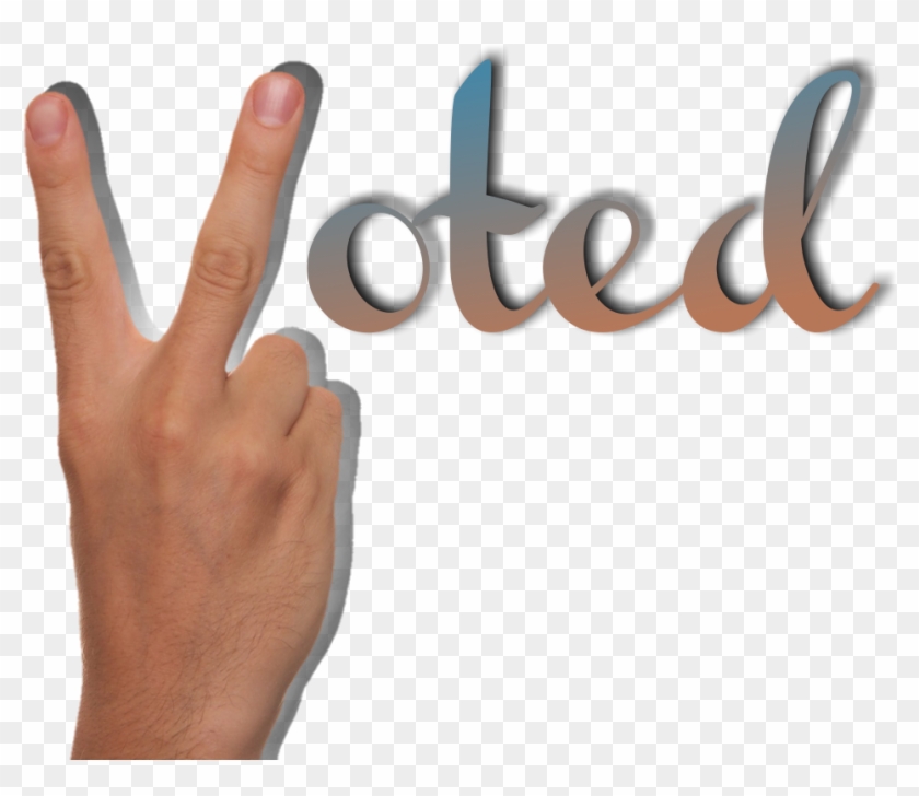 Download Voted Sticker - Sign Language Clipart Png Download - PikPng