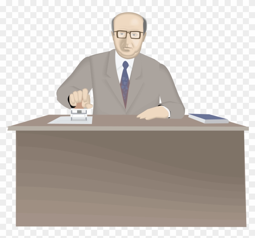 Cartoon Clip Art At Work Transprent Png - Businessperson Transparent ...