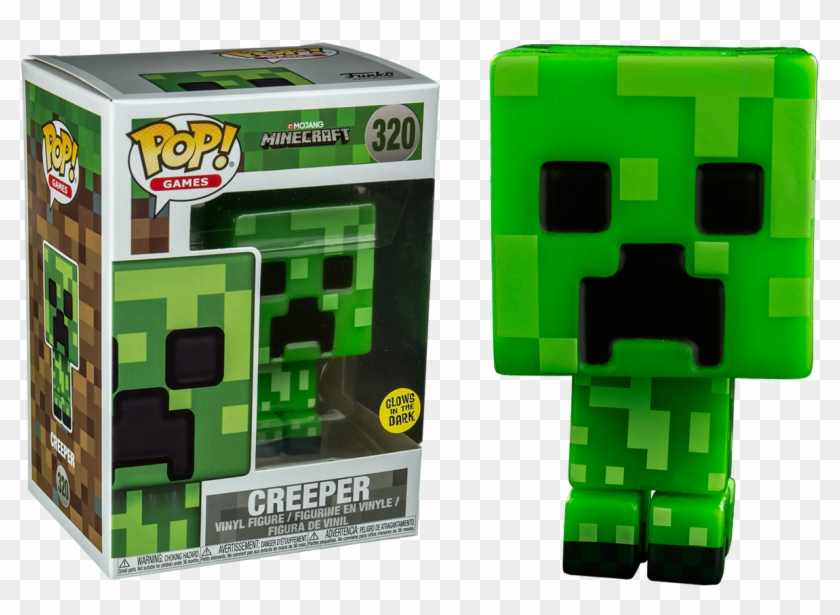 Download Minecraft Creeper Glow In The Dark Pop Vinyl Figure ...