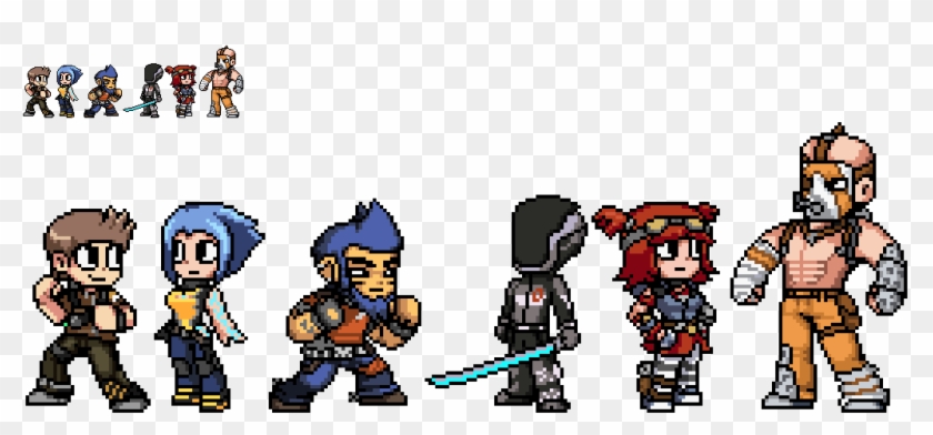 Borderlands 2 Cast By Namfoodlejax - Borderlands 2 Pixel Art Clipart ...