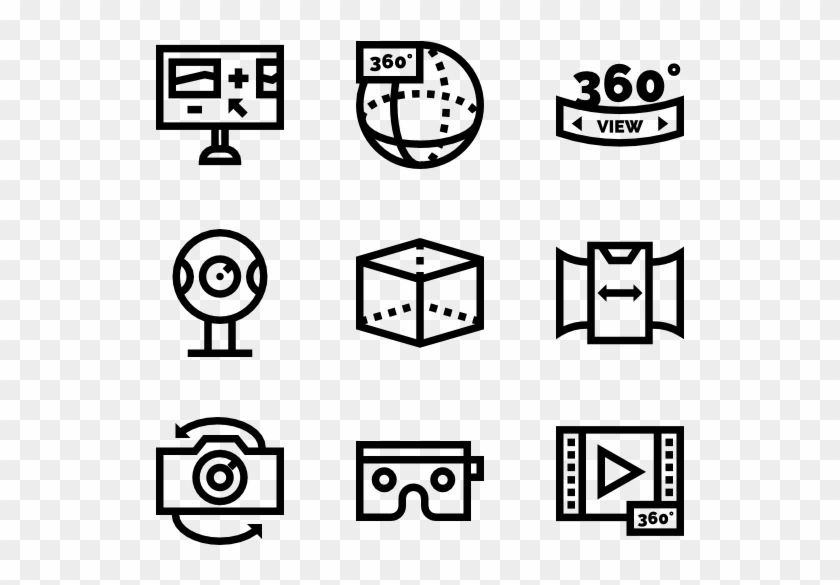 360 View - Icon Clipart (#2591781) - PikPng