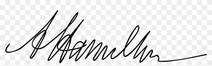 Alexander Hamilton Signature - Alexander Hamilton Signature Png Clipart ...