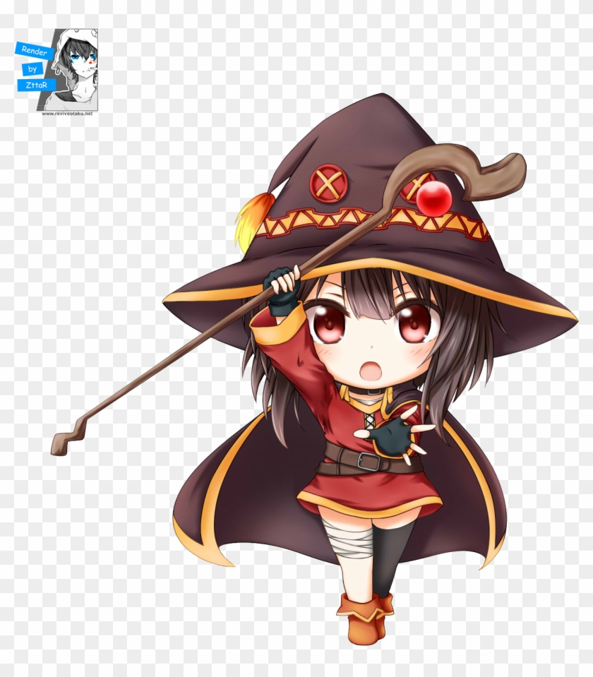 Render Megumin Chibi - Megumin Render Clipart (#263336) - PikPng
