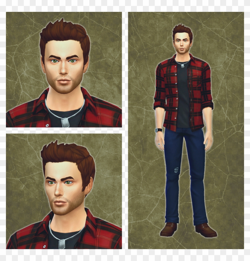 157c8w6 - Dean Winchester The Sims 3 Clipart (#2672444) - PikPng