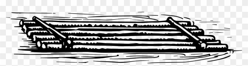 Rafting Computer Icons Black And White Cartoon - Raft Cartoon Black And ...