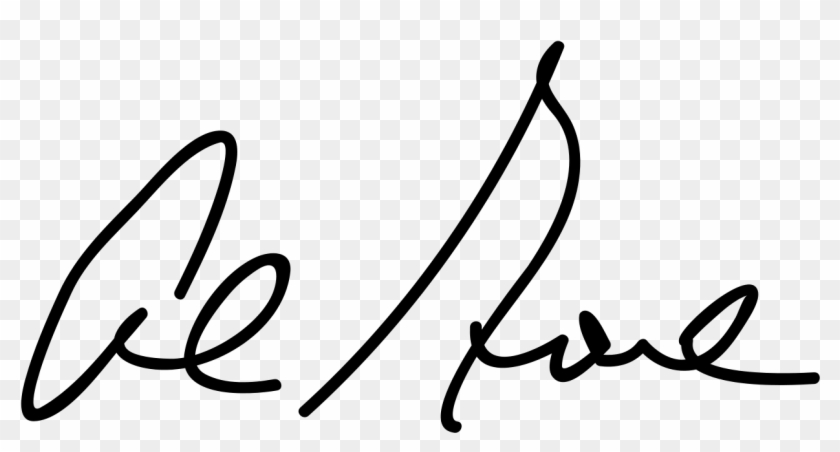 Al Gore Signature - Calligraphy Clipart (#2756955) - PikPng