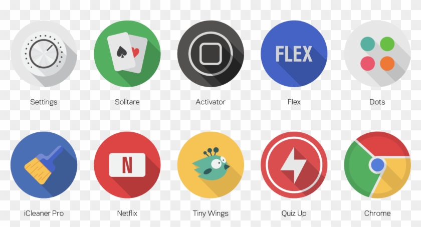Icons Made To Supplement Or Replace Specific App Icons - Circle Clipart ...