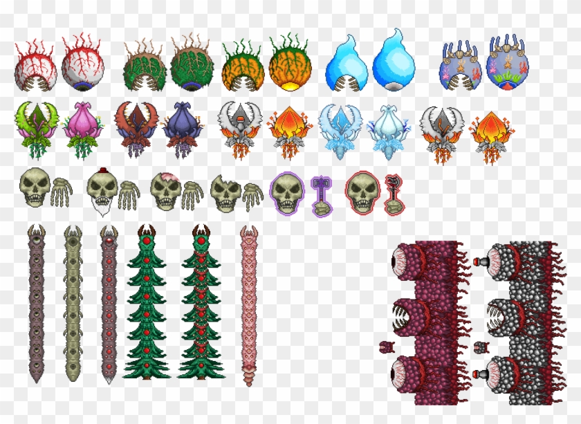 Terraria Slime Sprite Sheet Clipart (#2790771) - PikPng