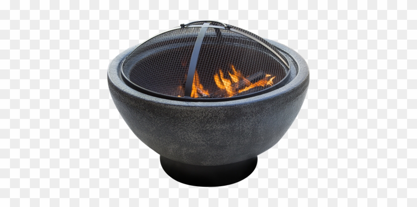 Glow Marla Clay Fire Pit With Mesh Lid - Flame Clipart (#2818465) - PikPng