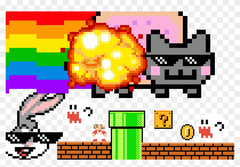 Bugs Bunny & Nyan Cat Invade Mario - Mlg Bugs Bunny Clipart (#2877705 ...