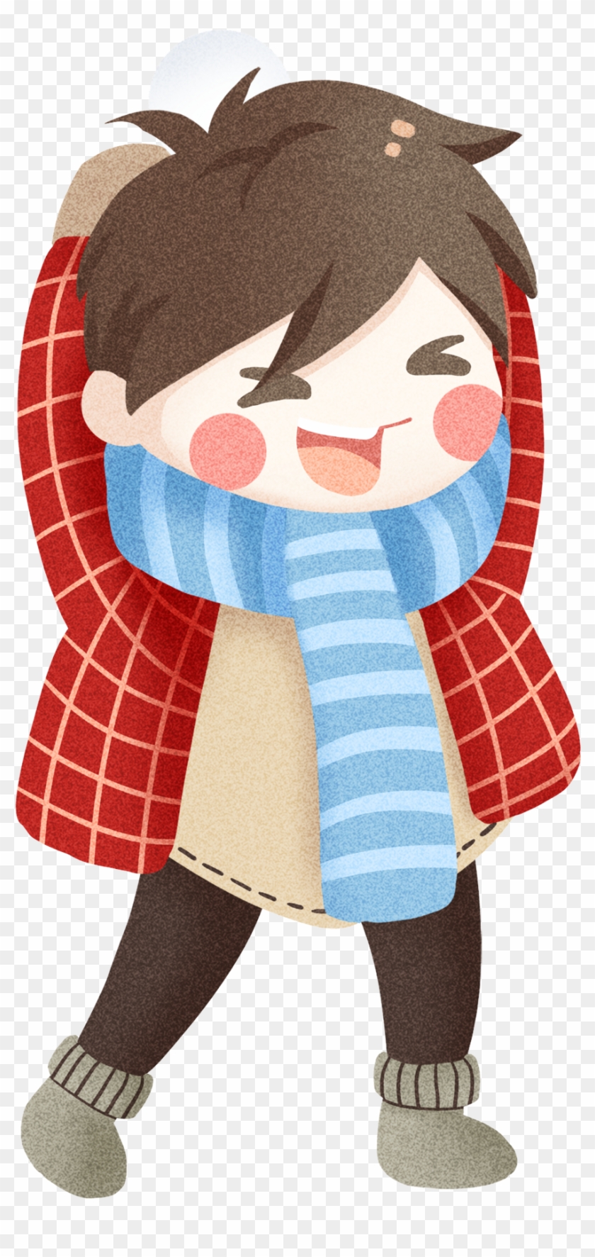 Cartoon Cute Little Boy Illustrator Png And Psd - Cartoon Clipart ...