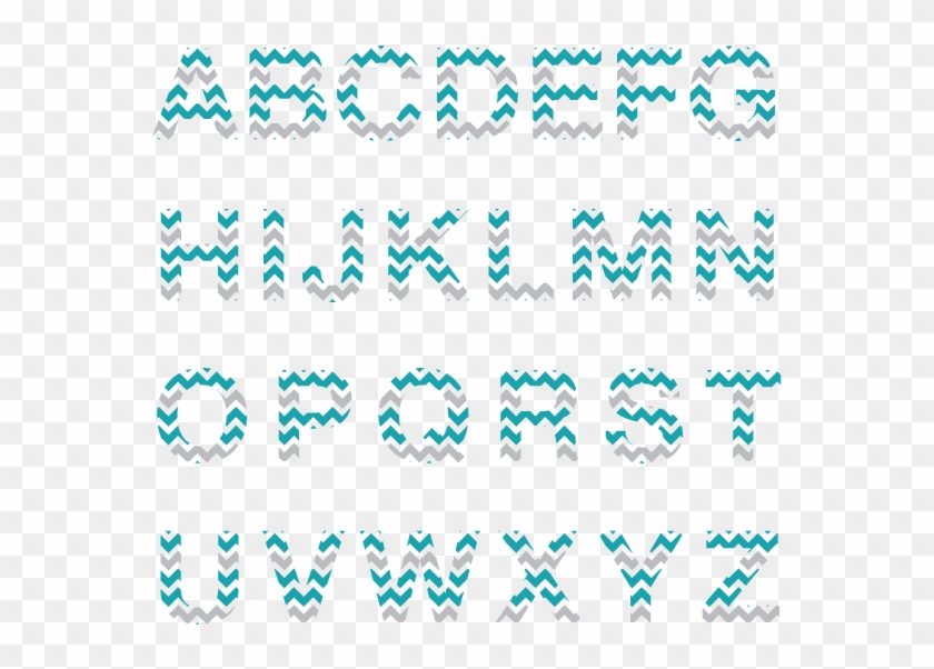 Chevron Letters Png Clipart (#2906683) - PikPng