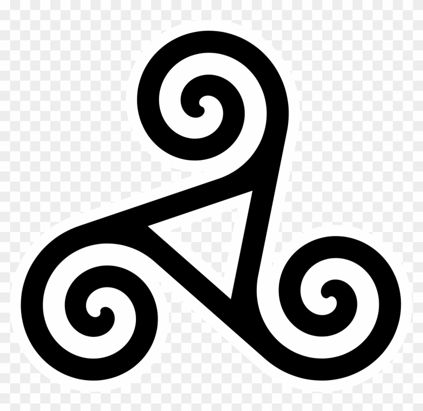 Triskele Hollow Triangle By - Triskele Png Clipart (#2923394) - PikPng