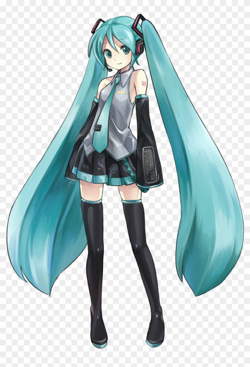 View Fullsize Hatsune Miku Image - Cartoon Clipart (#2953087) - PikPng