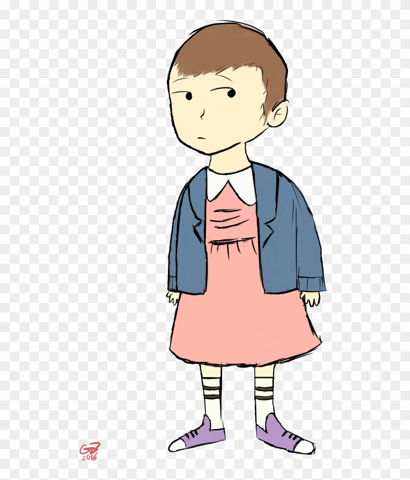 Eleven Stranger Things Cartoon Png Clipart (#2957702) - PikPng