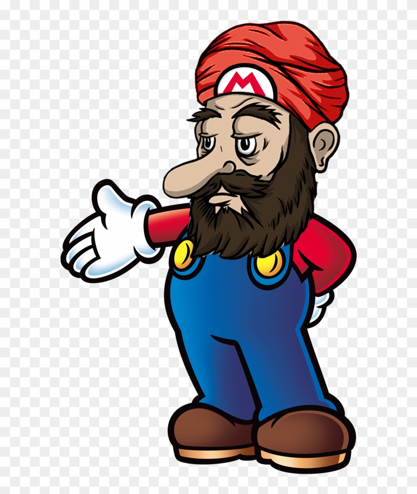 Turban Drawing Draw - Mario With A Beard Clipart (#2958349) - PikPng